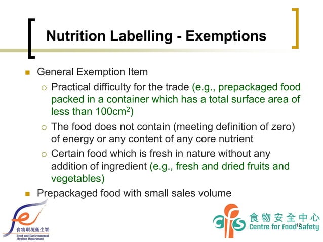 Labelling of Prepackaged Food in Hong Kong_2015 | PDF | Healthy Cooking ...