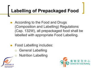 Labelling of Prepackaged Food in Hong Kong_2015 | PDF
