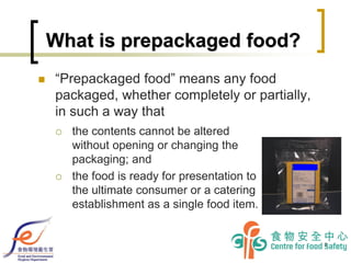 Labelling of Prepackaged Food in Hong Kong_2015 | PDF