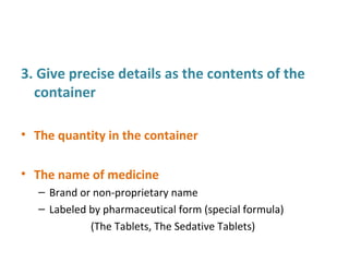 Labelling of the pharmaceuticals | PPT