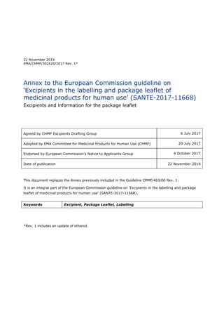 Labelling preservative | PDF
