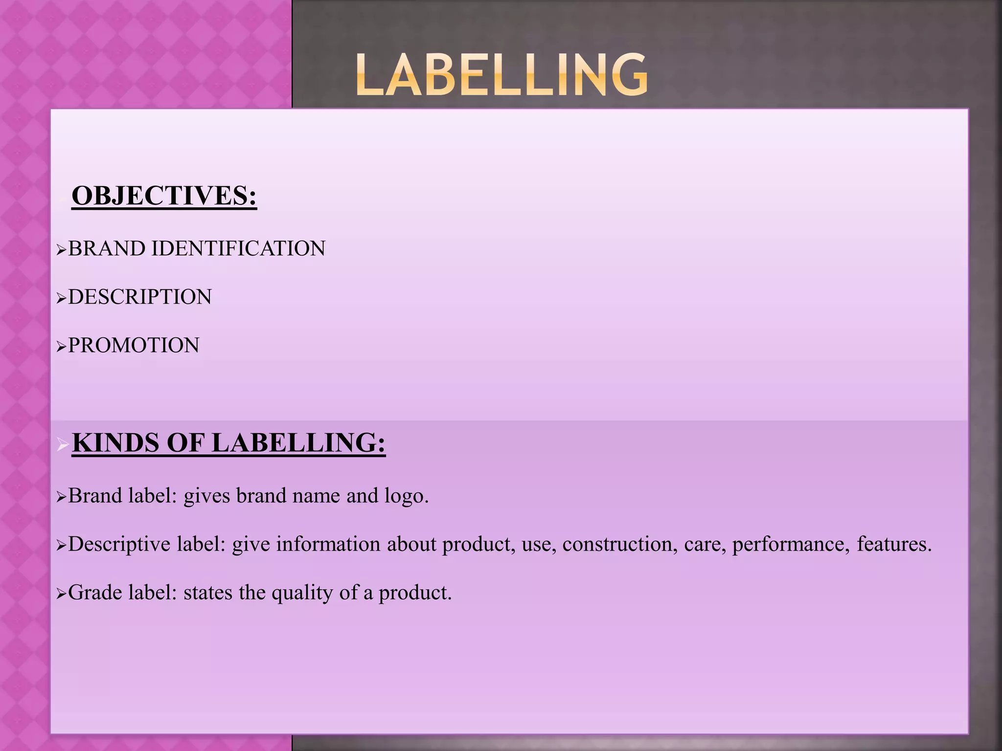 Labelling requirements | PPTX
