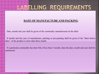 Labelling requirements | PPTX