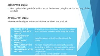 Labelling requirements Gp A | PPTX