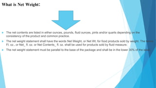 Labelling requirements Gp A | PPTX