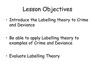 Labelling theory | PPT