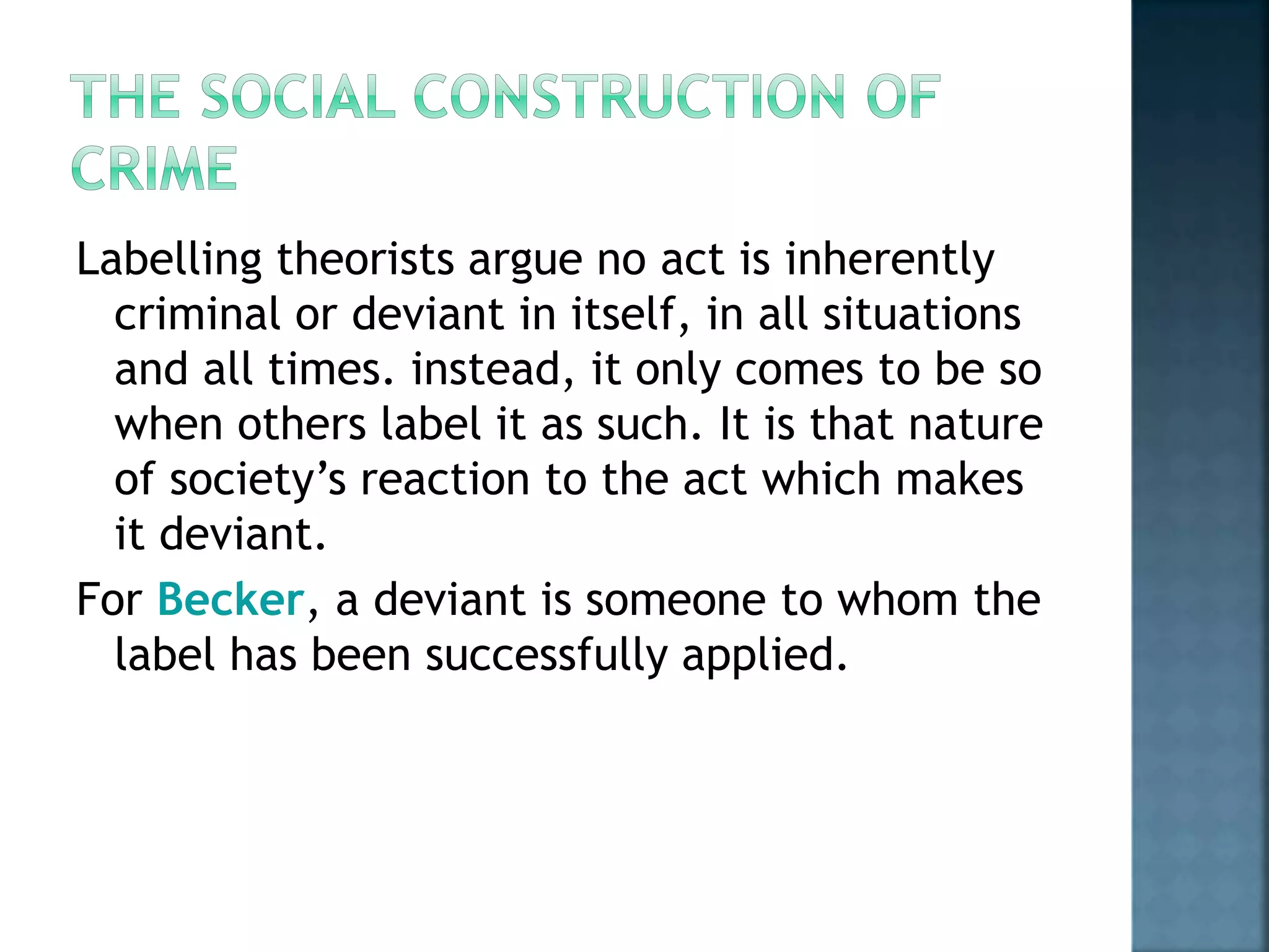 Labelling Theory | PPTX
