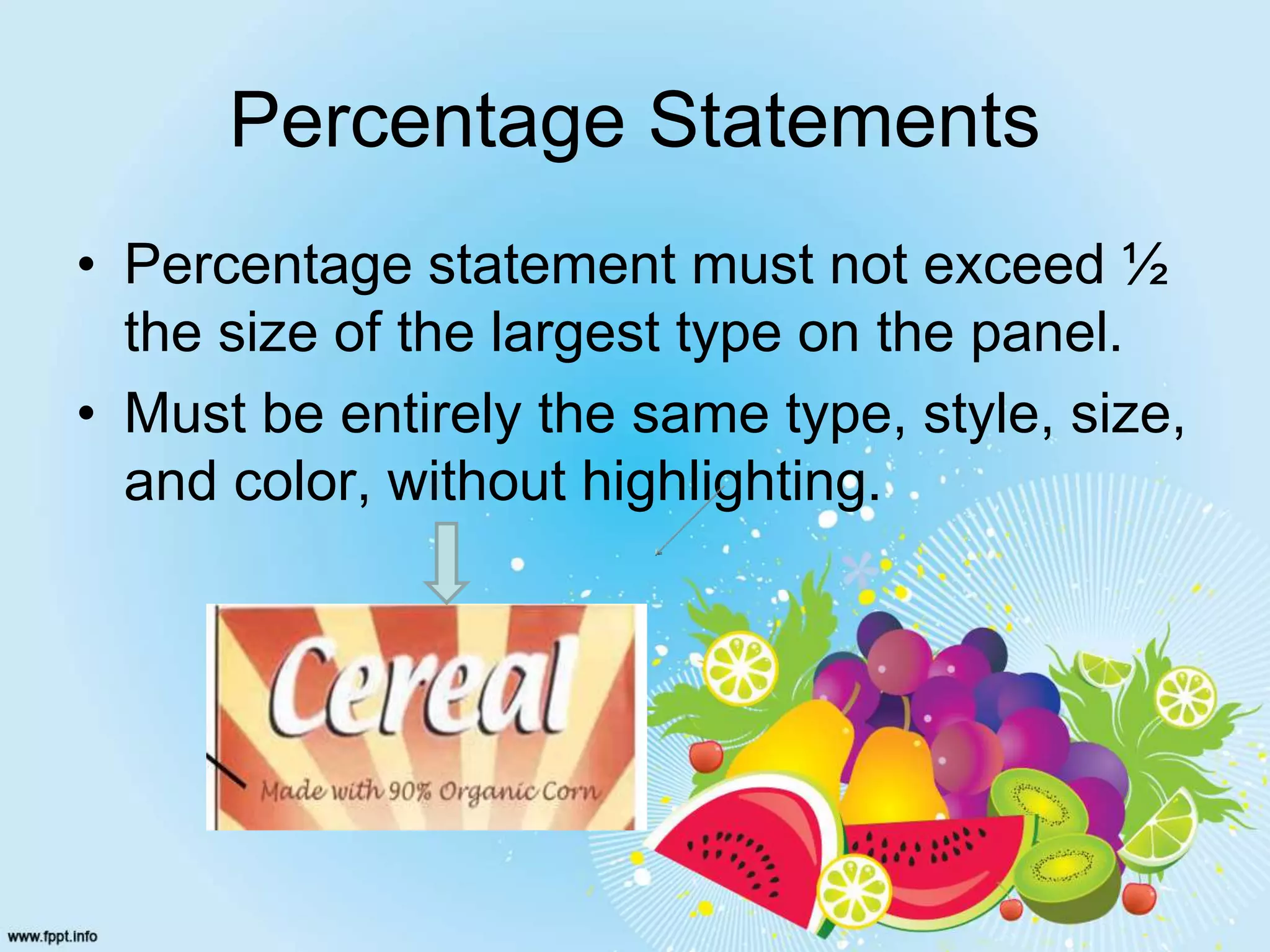 ORGANIC LABELLING REQUIREMENTS AS PER NPOP, NOP, EU, PRIVATE LABELLING ...
