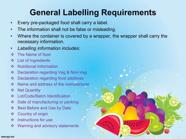 ORGANIC LABELLING REQUIREMENTS AS PER NPOP, NOP, EU, PRIVATE LABELLING AND FSSAI | PPT