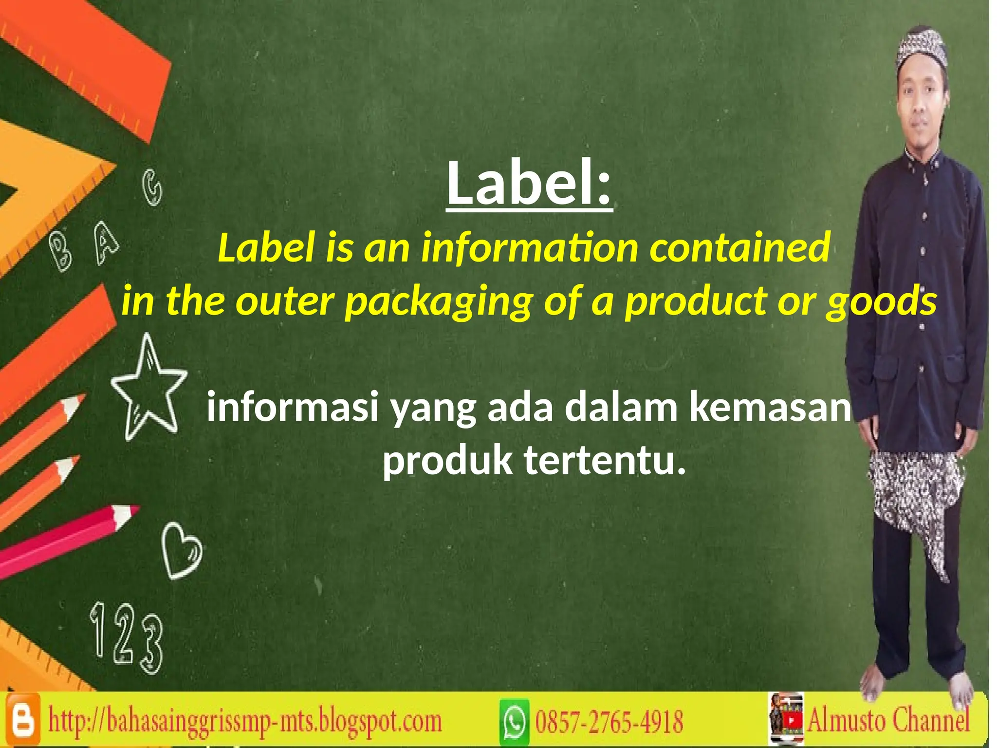 Label MATERI BAHASA INGGRISKELAS IX PPT.pptx