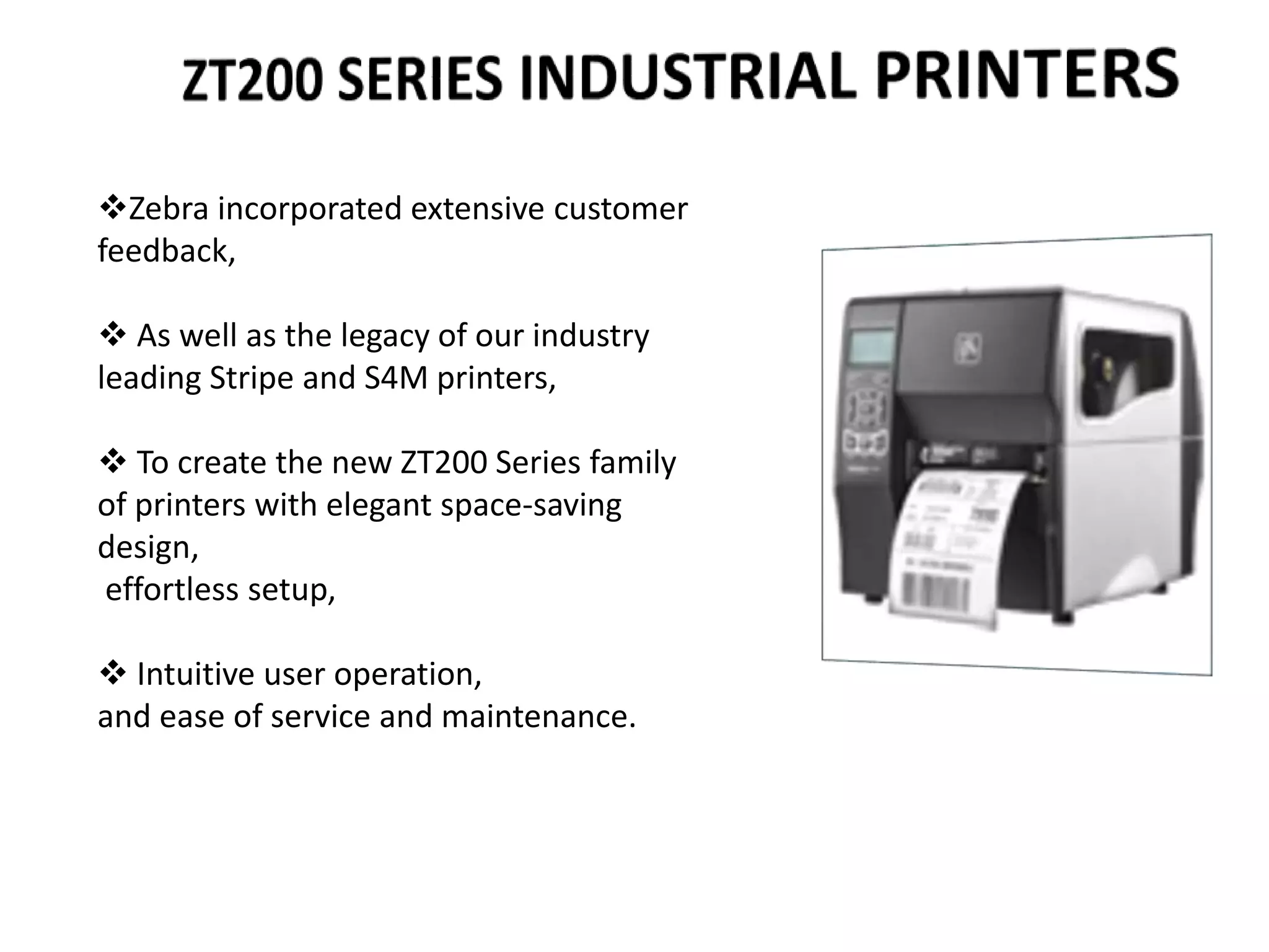 Desktop & Industrial Label printers ppt | PPTX