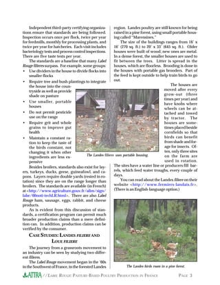 Label Rouge: Pasture-Based Poultry Production in France | PDF