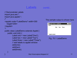 Labels and buttons | PPT