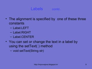 Labels and buttons | PPT