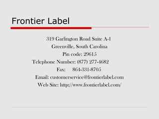 Labels and stickers | PPT | Business | Business and Finance