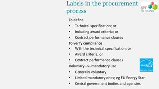 Use of Labels in Sustainable Procurement | PDF | Green Solutions | Business