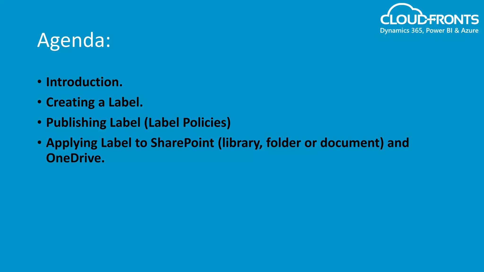 Labels in Office 365 | PPTX