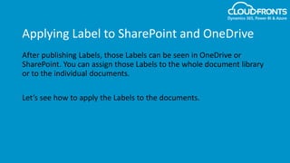 Labels in Office 365 | PPTX