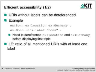 Labels in the web of data | PPT