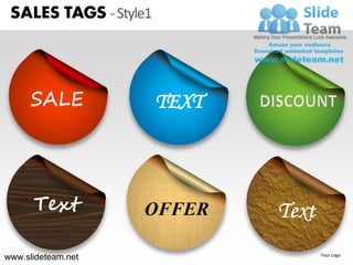 Labels offers discounts sales tags design 1 powerpoint presentation ...