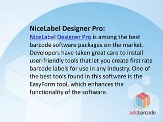 Label Software Comparison Guide | PPTX