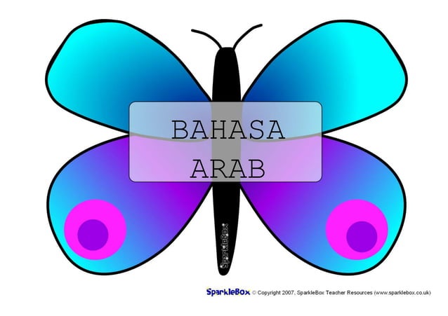 Label subjek blue butterfly | PPT