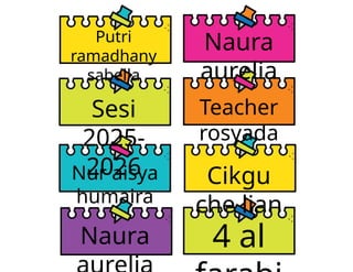students' names editable label templates | PPTX