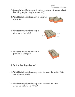 Intro to Plate Tectonics | PDF | Geography | Science