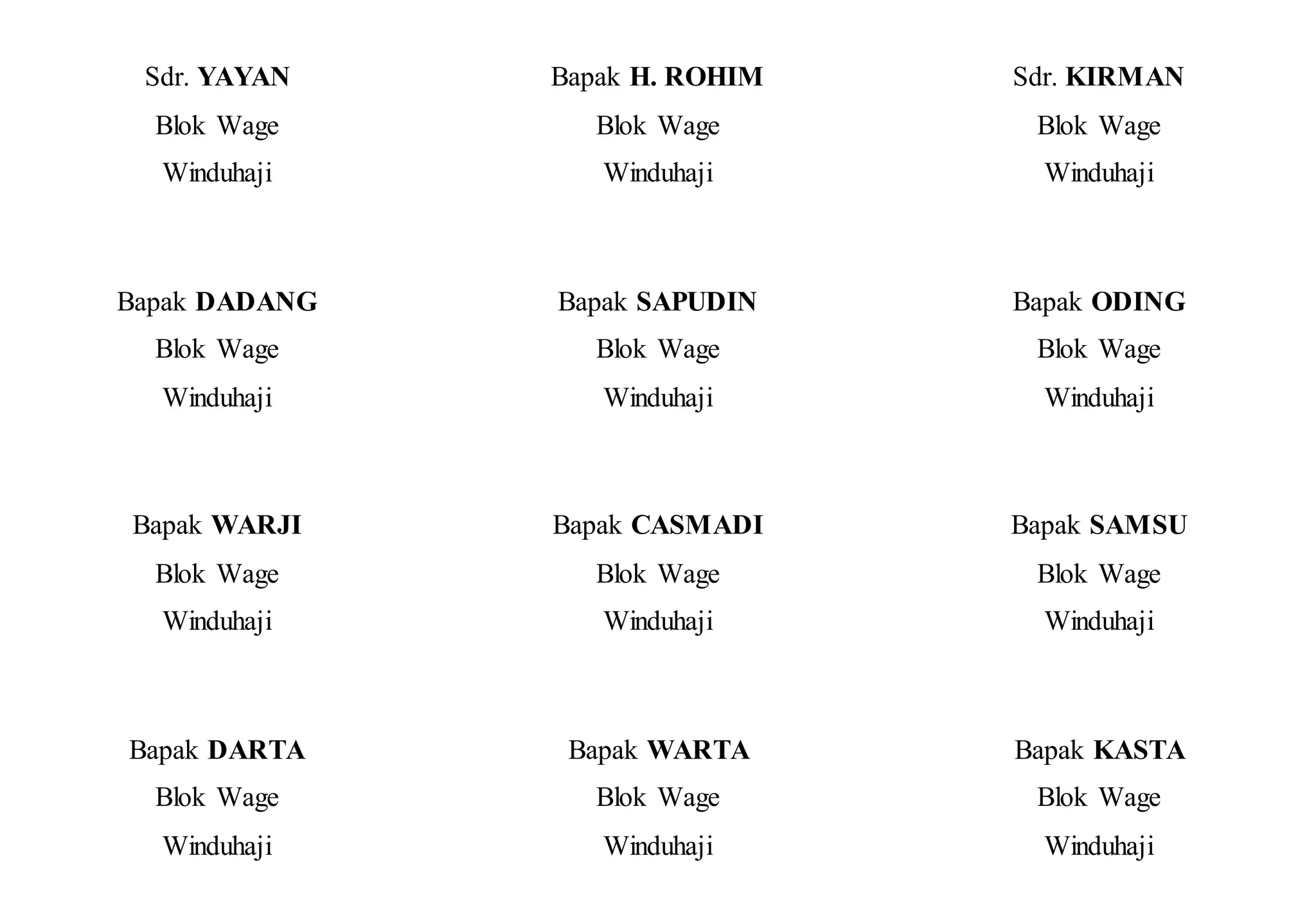 Label undangan wa komar | PPT