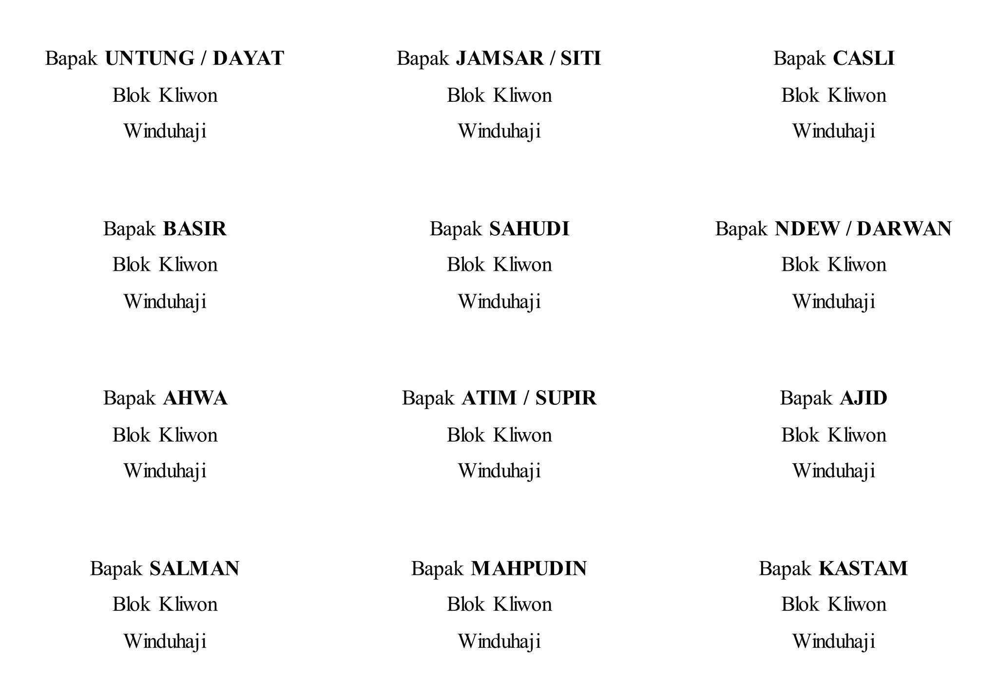 Label undangan wa komar | PPT