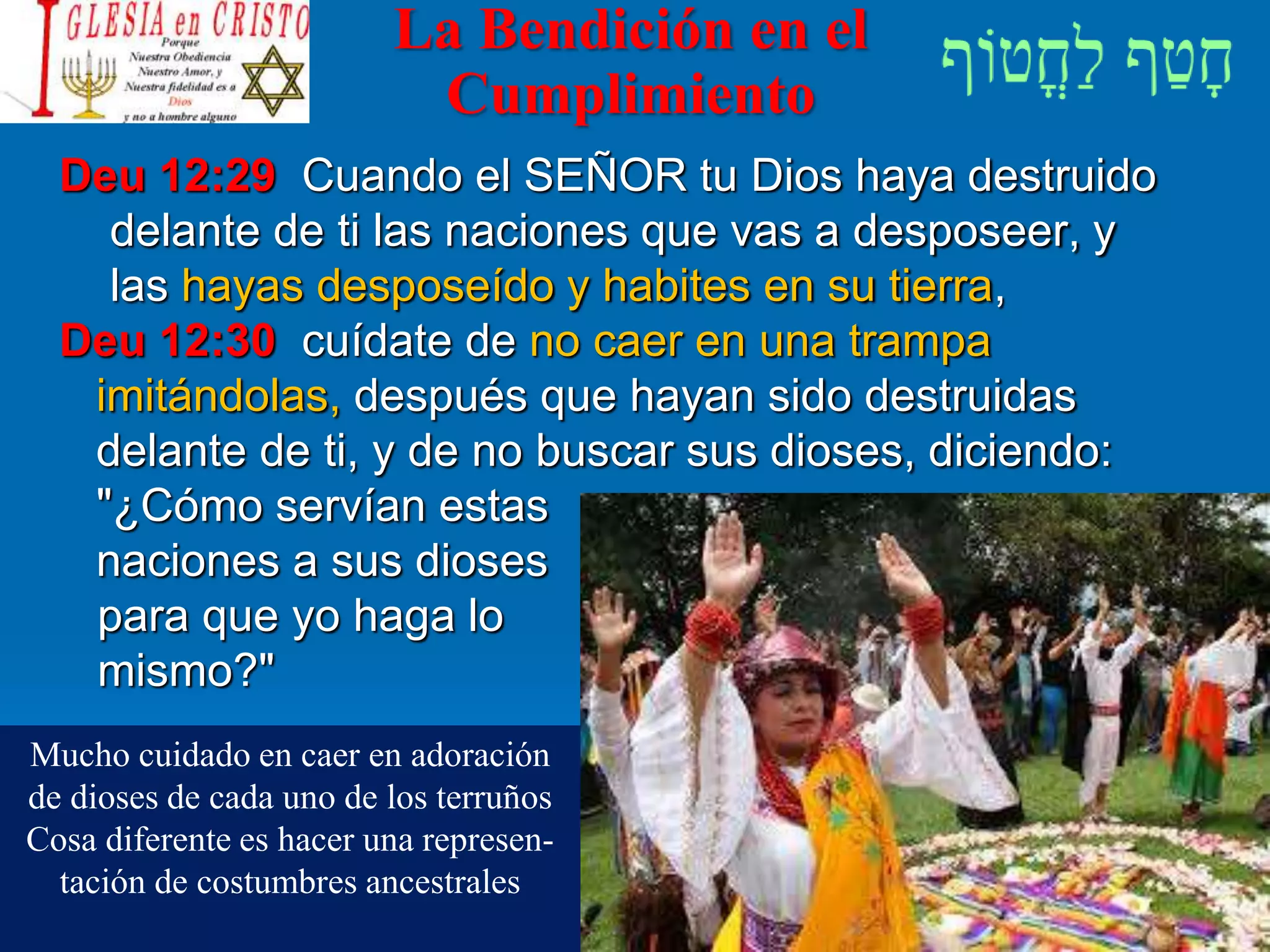 La bendición en el cumplimiento | PPT