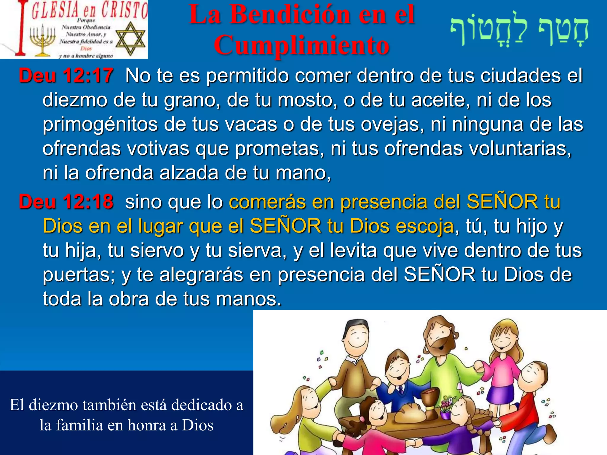 La bendición en el cumplimiento | PPT