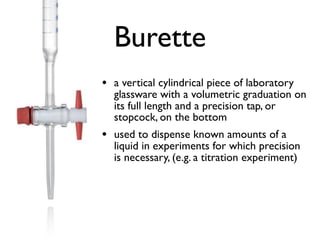 Burette Laboratory Apparatus