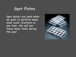 Spot Plate Laboratory Apparatus