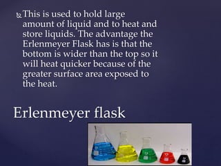 Lab equipments and their Uses | PPTX