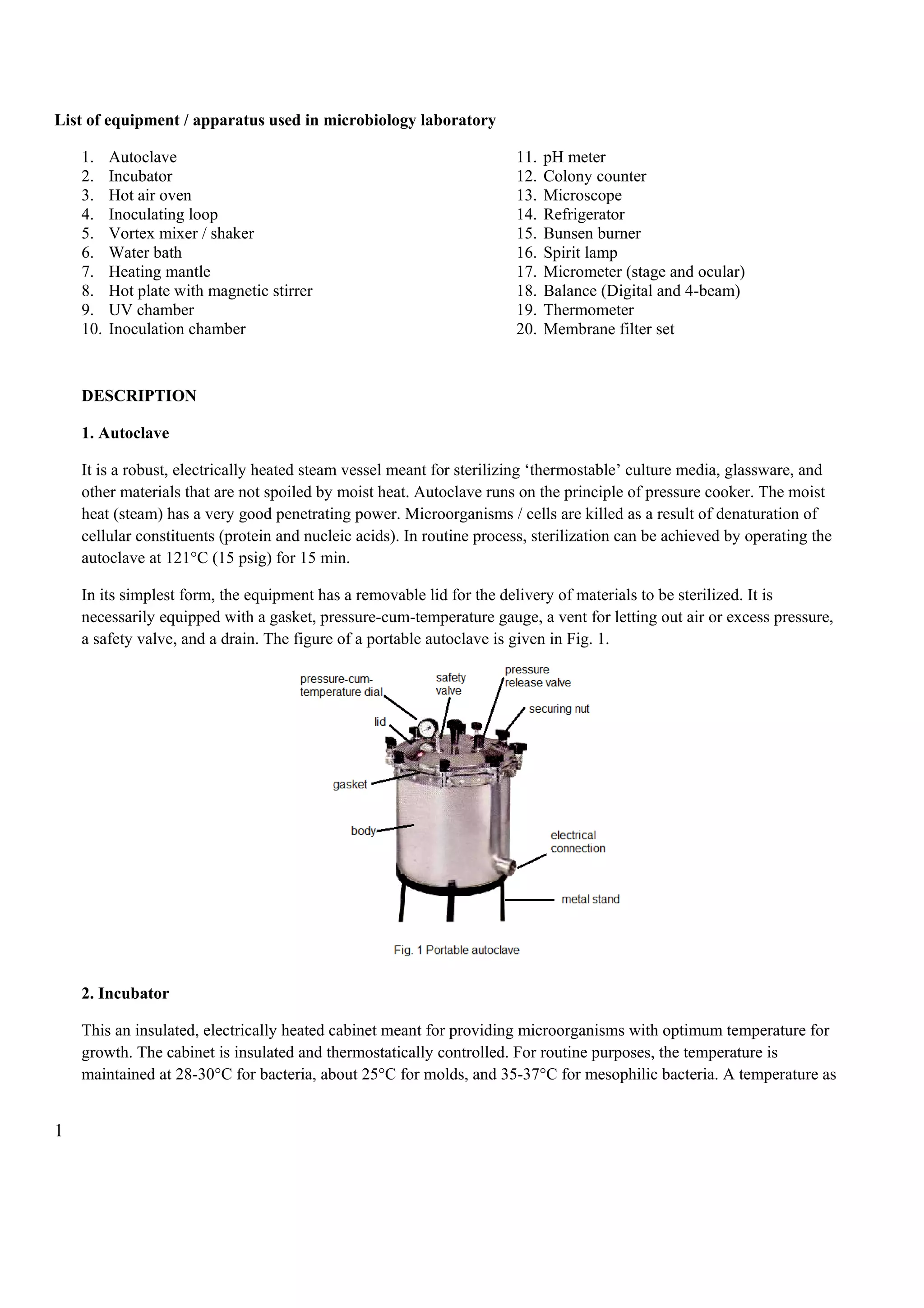 Lab equipment study | PDF