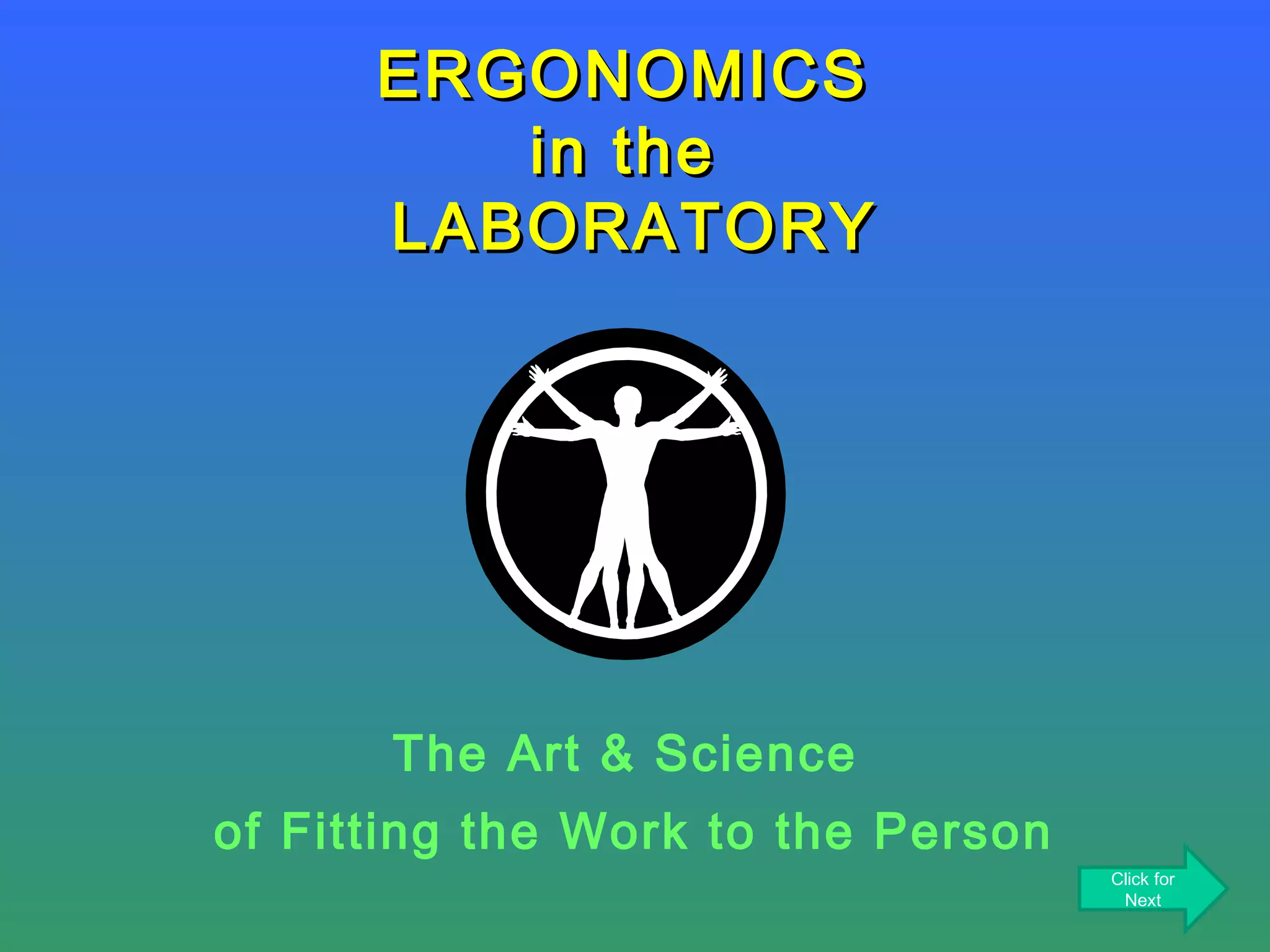 Ergonomics in the Laboratory | PPT