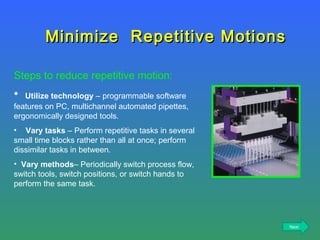 Ergonomics in the Laboratory | PPT
