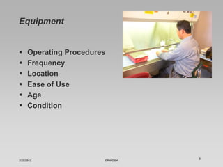 Lab Ergonomics | PDF