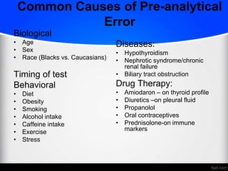 Laboratory errors in medical practice | PPTX
