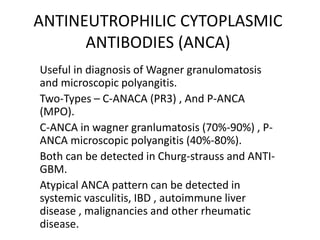 Lab evaluation of rheumatic diseases | PPTX