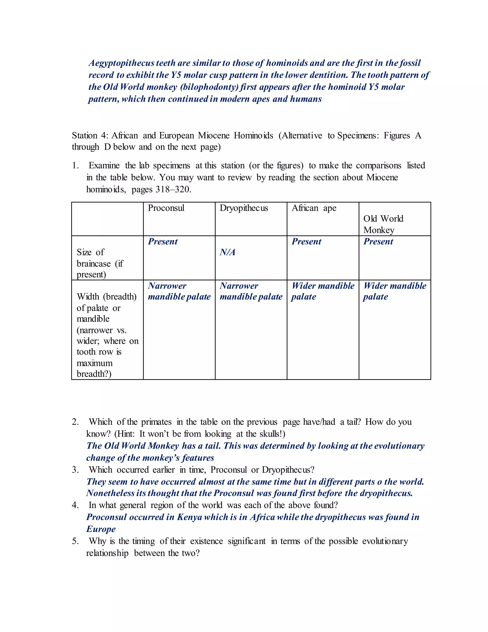Lab exercise 12.3 anthropology | DOCX