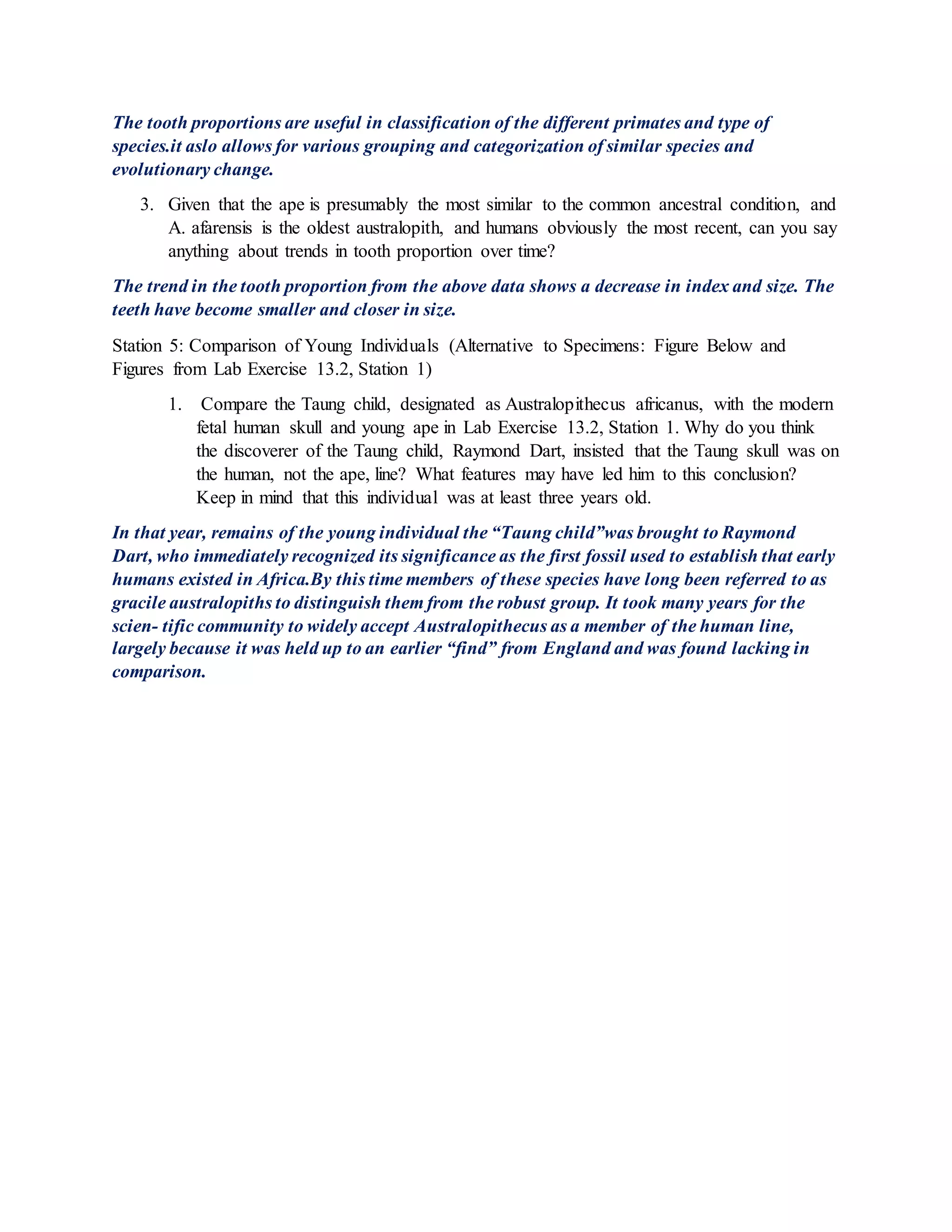 Lab exercise 13.3 anthropology | DOCX