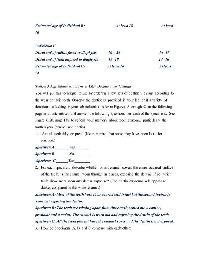 Lab exercise 7.3 anthropology | DOCX