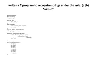 Lab Experiment for compiler design experiment | PPTX