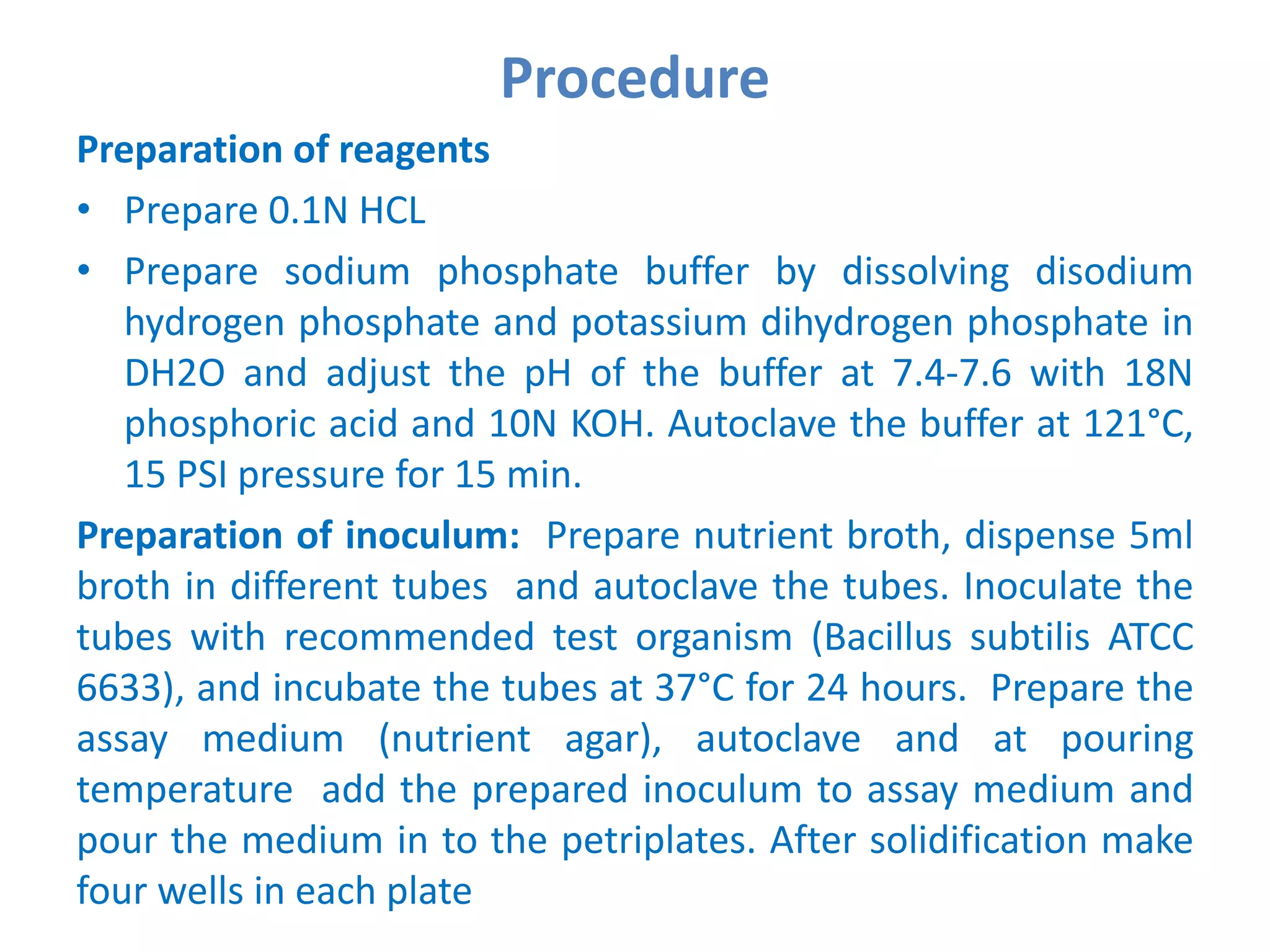 Lab experiment antibiotics bioassay | PDF