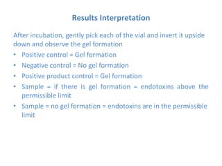 Lab experiment bacterial endotoxin testing | PDF