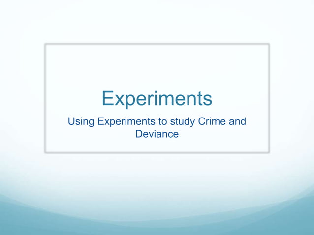 Lab & Field Experiments | PPTX | Science