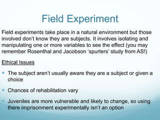 Lab & Field Experiments | PPTX
