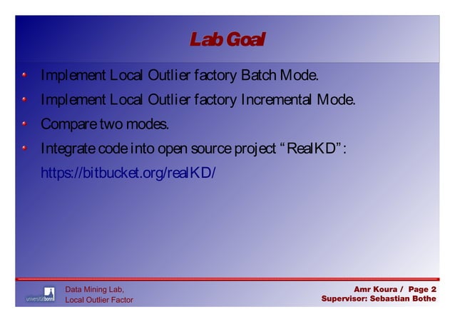 Local Outlier Factor | ODP | Computer Software and Applications | Computing